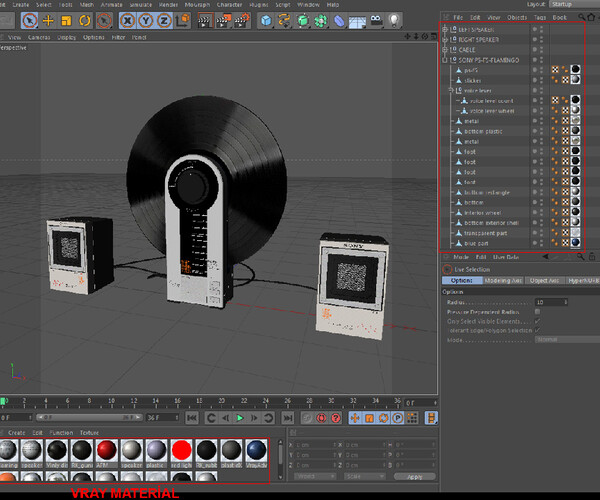 ArtStation - SONY PS-F5 Flamingo & SONY APM-090 Amplifier - 3D Model | Resources