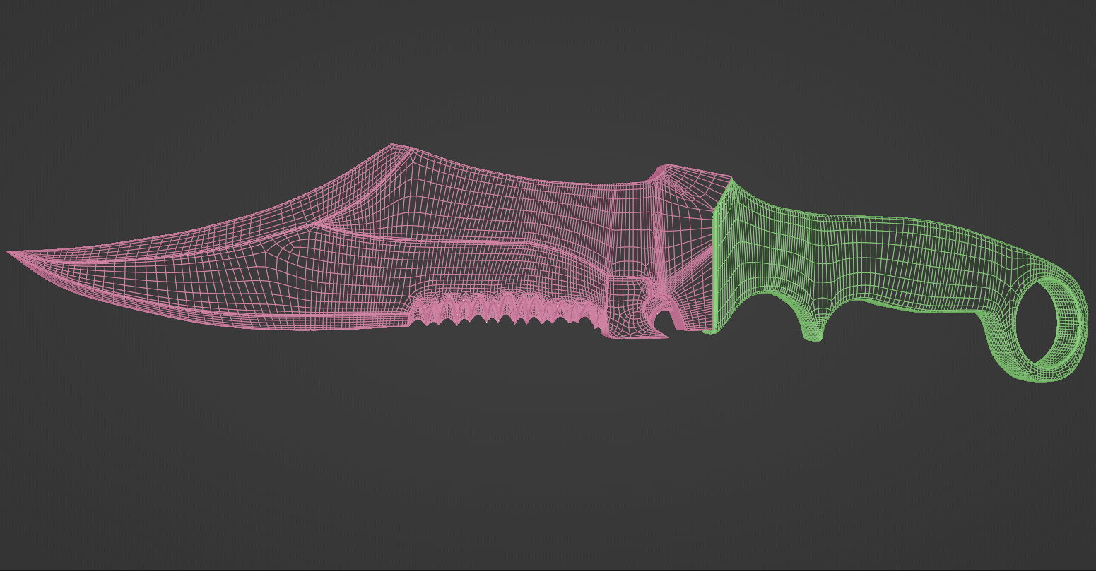 ArtStation - Serrated Hunting Knife | Game Assets