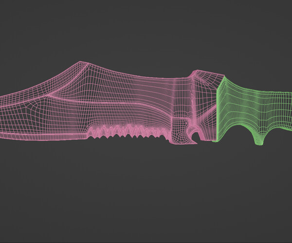 ArtStation - Serrated Hunting Knife | Game Assets
