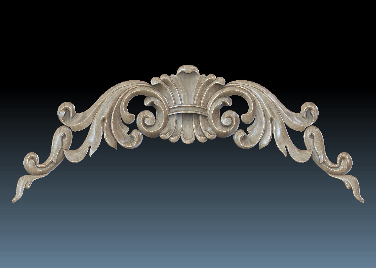 ArtStation - 3D model for CNC machine overlay decor | Resources