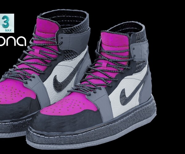ArtStation - Nike Air Jordan 1 Shoes low-poly | Game Assets
