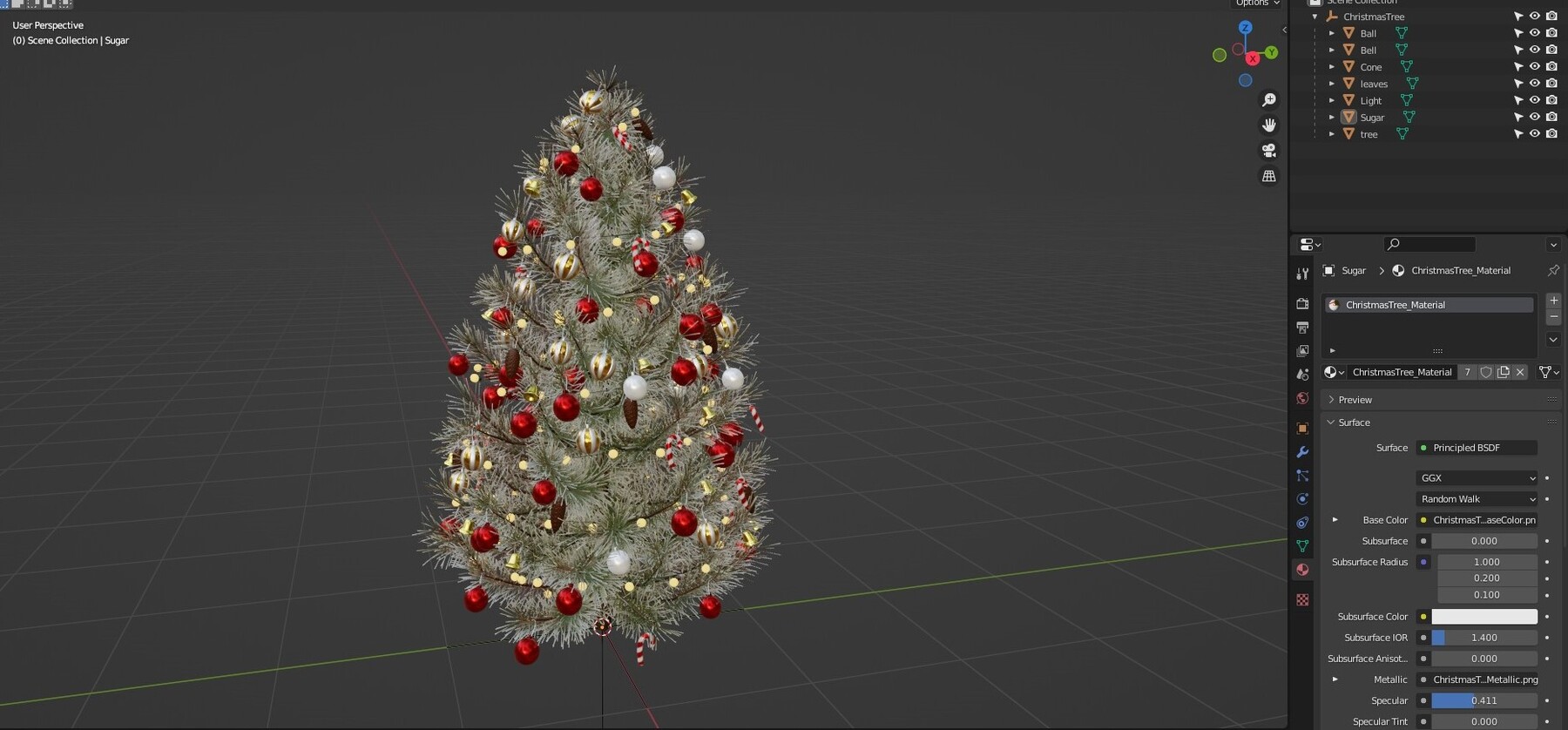 ArtStation - Christmas Tree | Game Assets