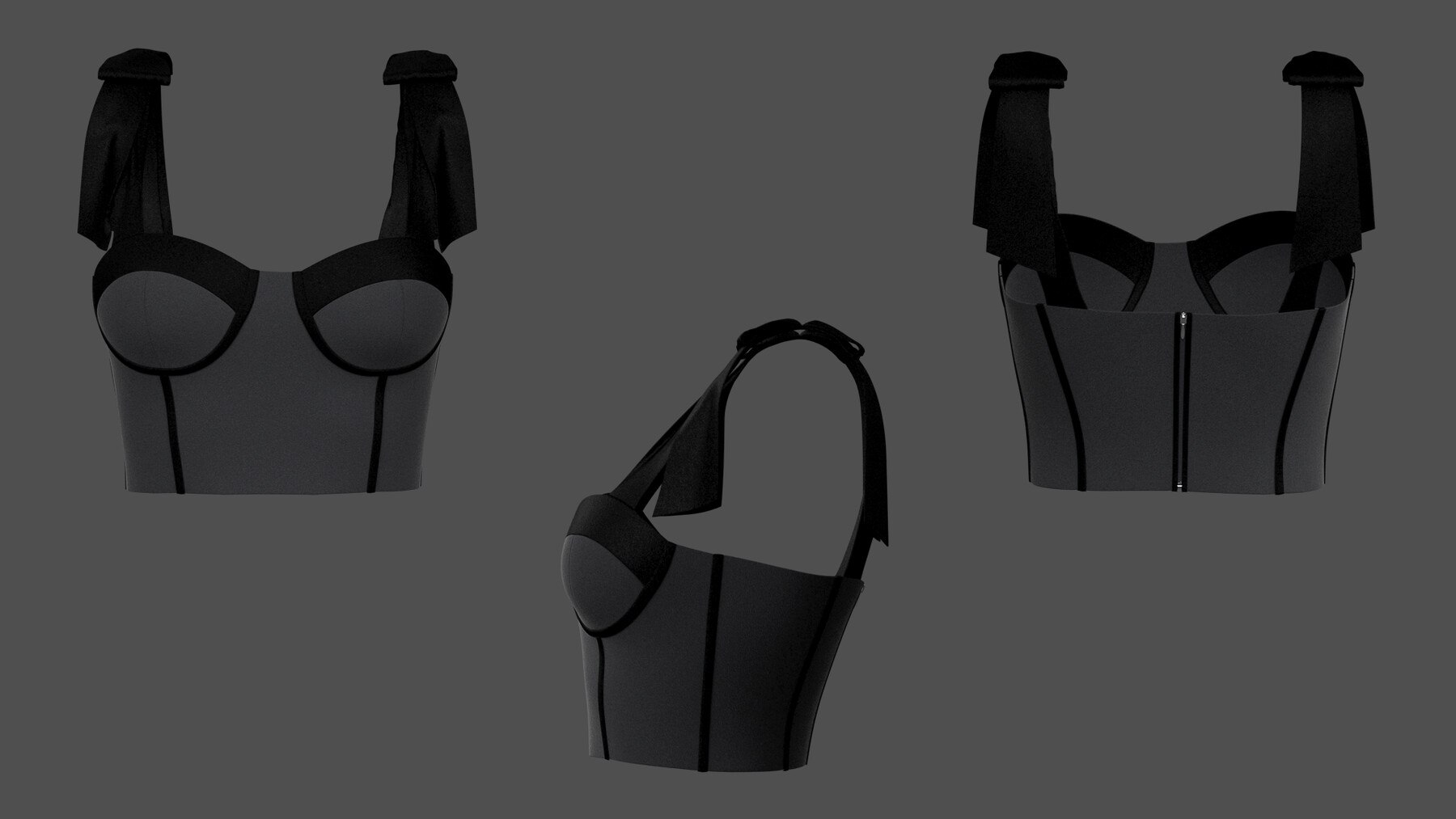 ArtStation - Female corset / Marvelous Designer/Clo3D project file ...