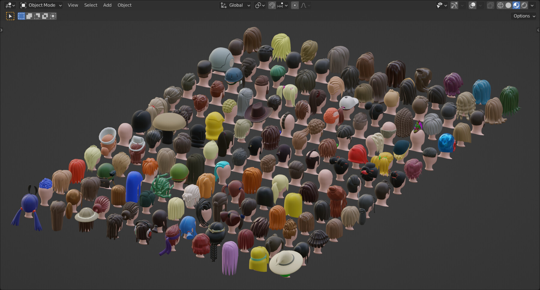 ArtStation - 150 Base Stylized Haircuts | Resources