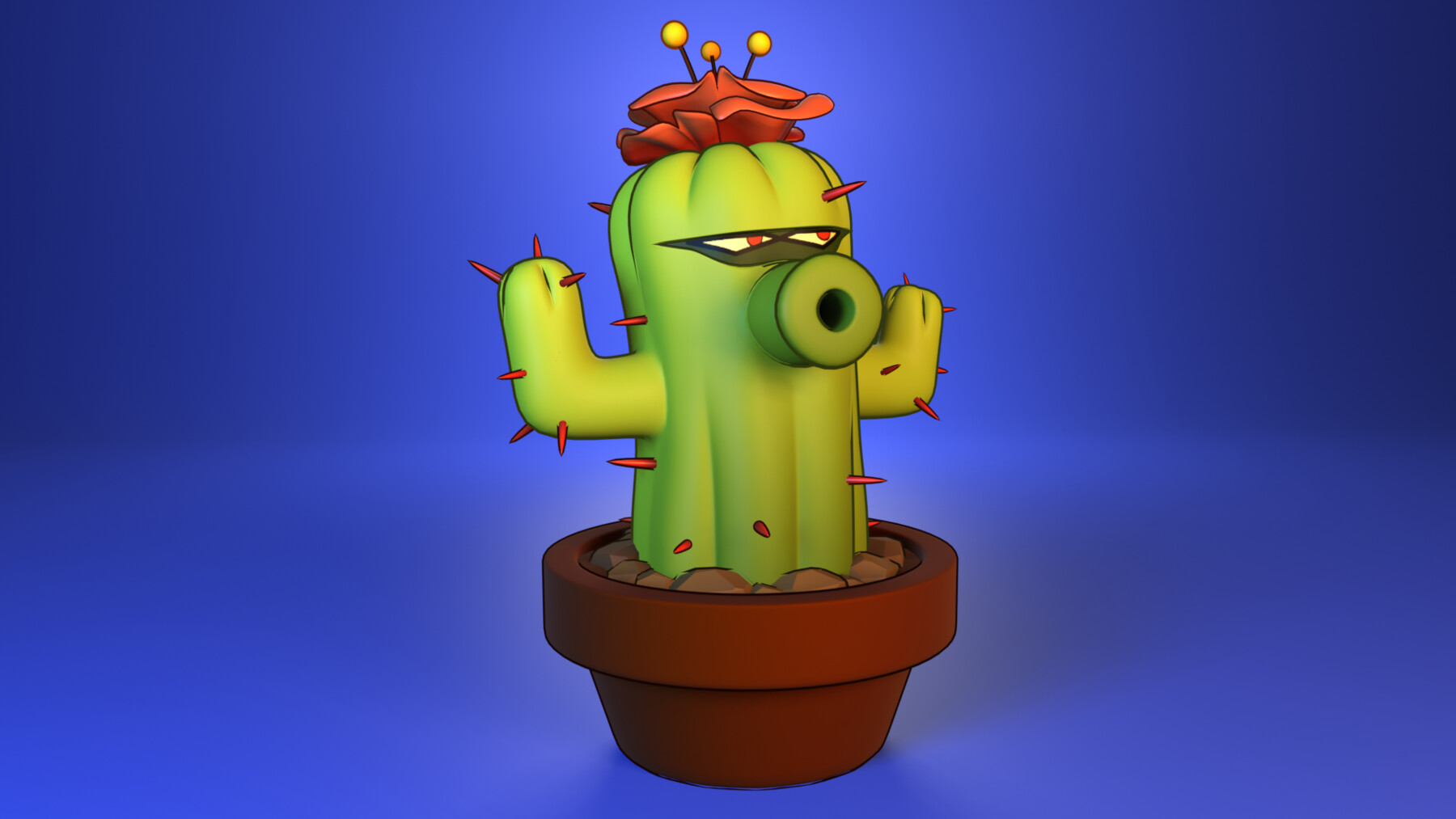 ArtStation - [PvZ] Cactus High-Poly 3D Model | Game Assets