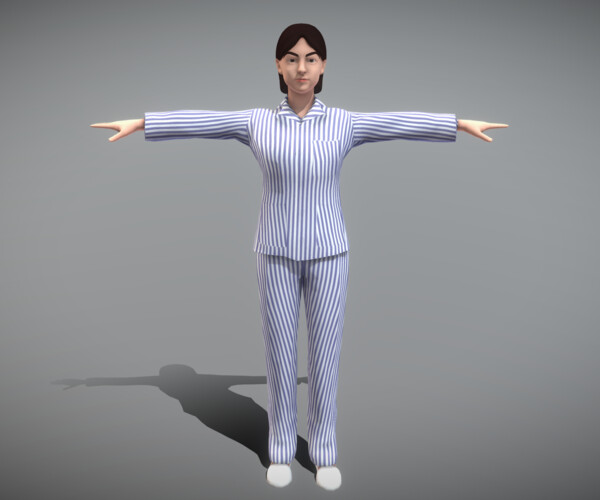ArtStation - 3D Model - Female Patient | Game Assets
