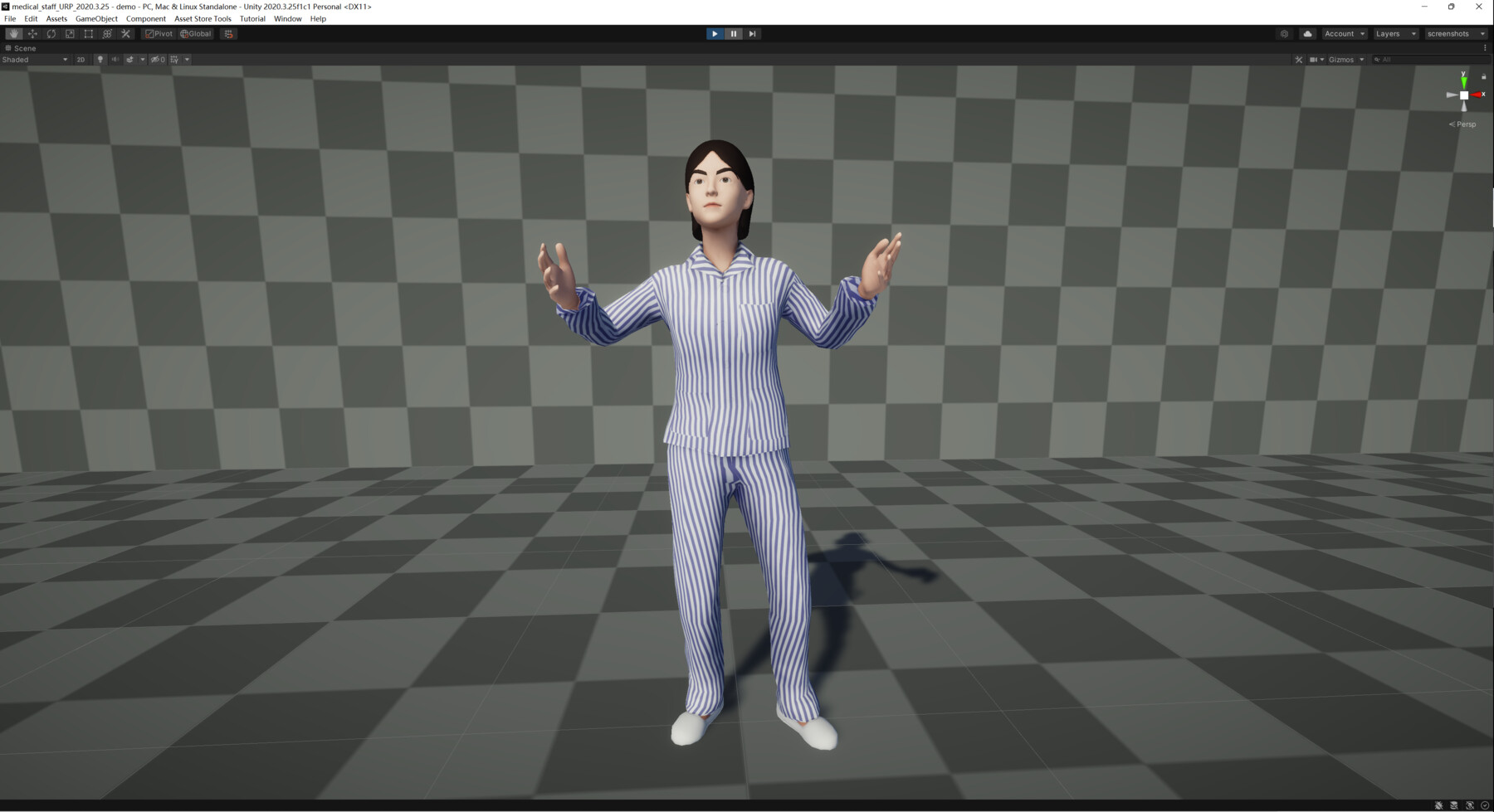 ArtStation - 3D Model - Female Patient | Game Assets