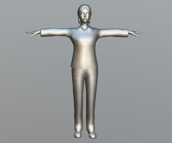 ArtStation - 3D Model - Female Patient | Game Assets