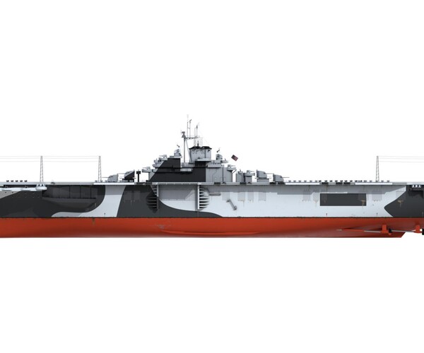 Artstation Uss Essex Cv9 Port Side View Artworks