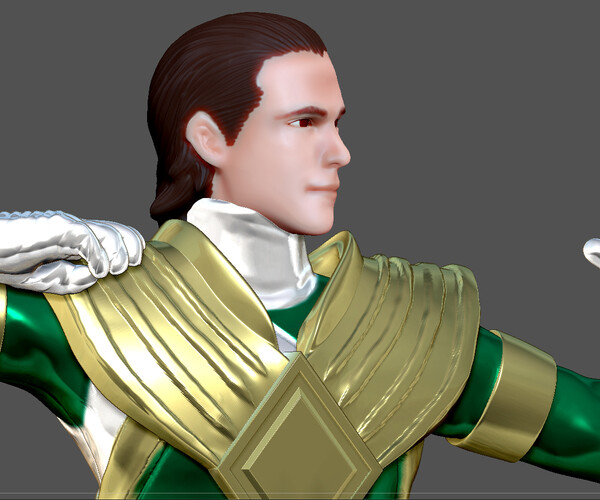 ArtStation - GREEN RANGER MIGHTY MORPHIN POWER RANGERS CHARACTER 3D ...