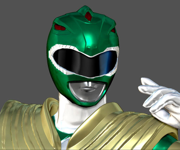 ArtStation - GREEN RANGER MIGHTY MORPHIN POWER RANGERS CHARACTER 3D ...