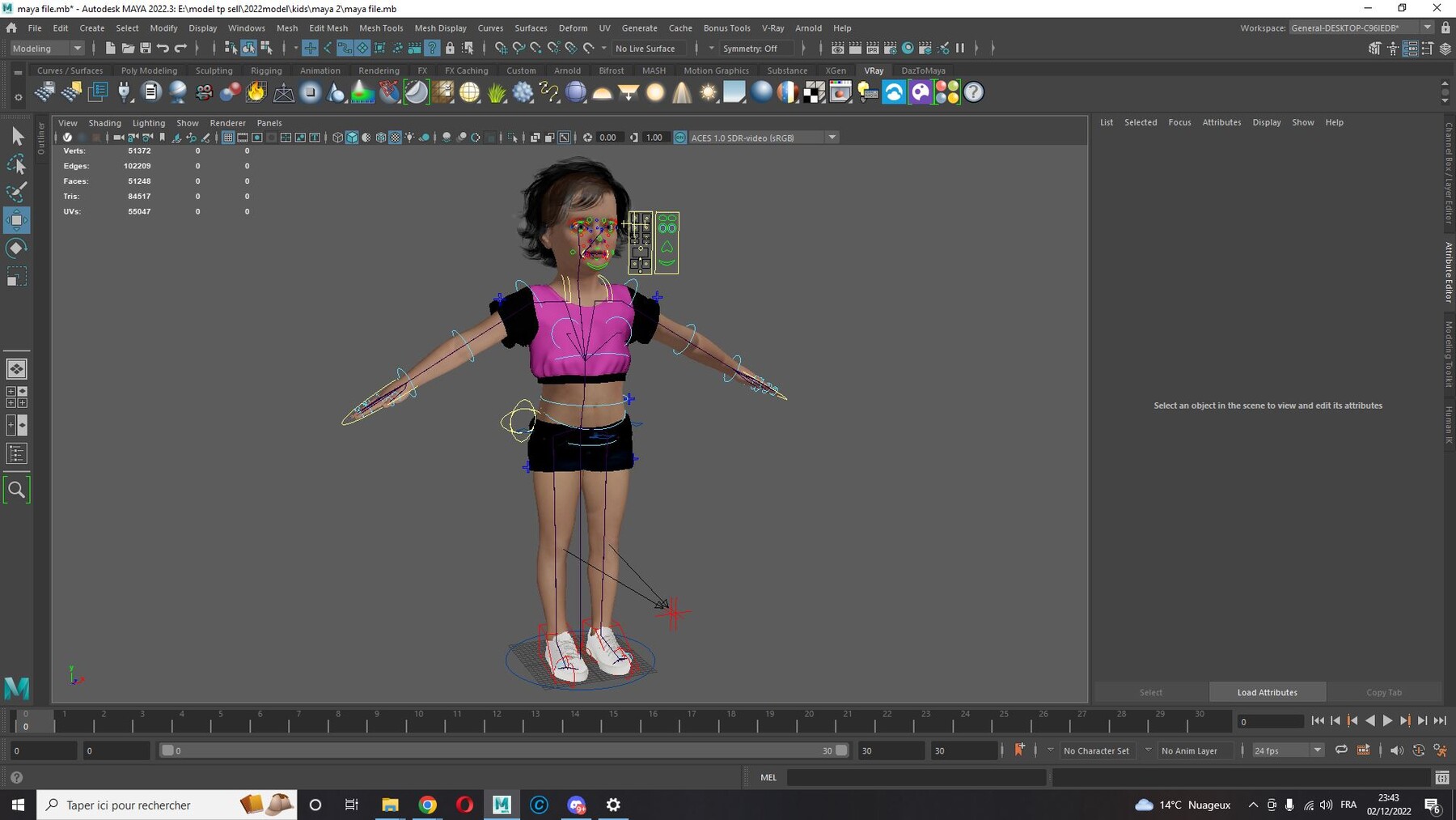 ArtStation - Realistic Girl child | Game Assets