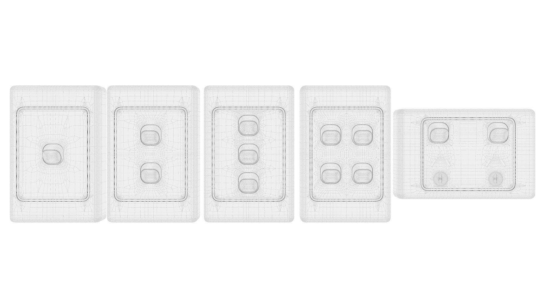 ArtStation - Light Switches and Power Point Model Pack | Resources