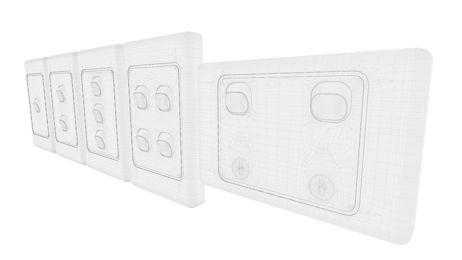 ArtStation - Light Switches and Power Point Model Pack | Resources