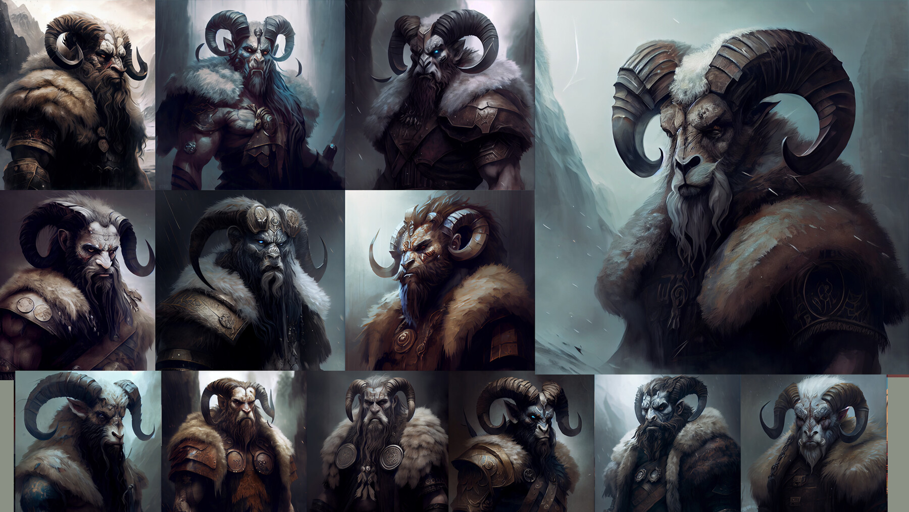 ArtStation - 200 Ram Warrior Illustration Pack Vol.01 | Artworks