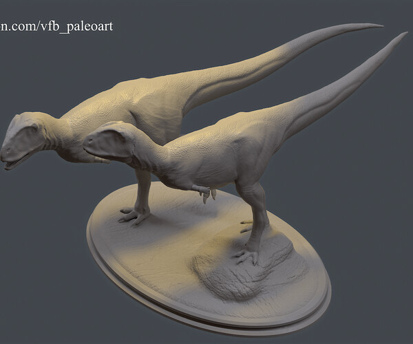 ArtStation - Rugops primus diorama for 3D printing | Resources