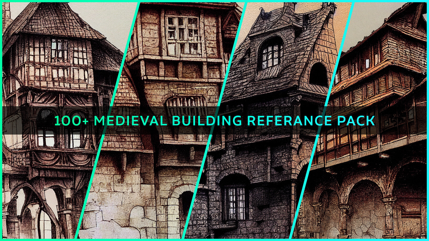 SFDEMIR - Home - 100+ Medieval Building Referance Pack - Illustration ...