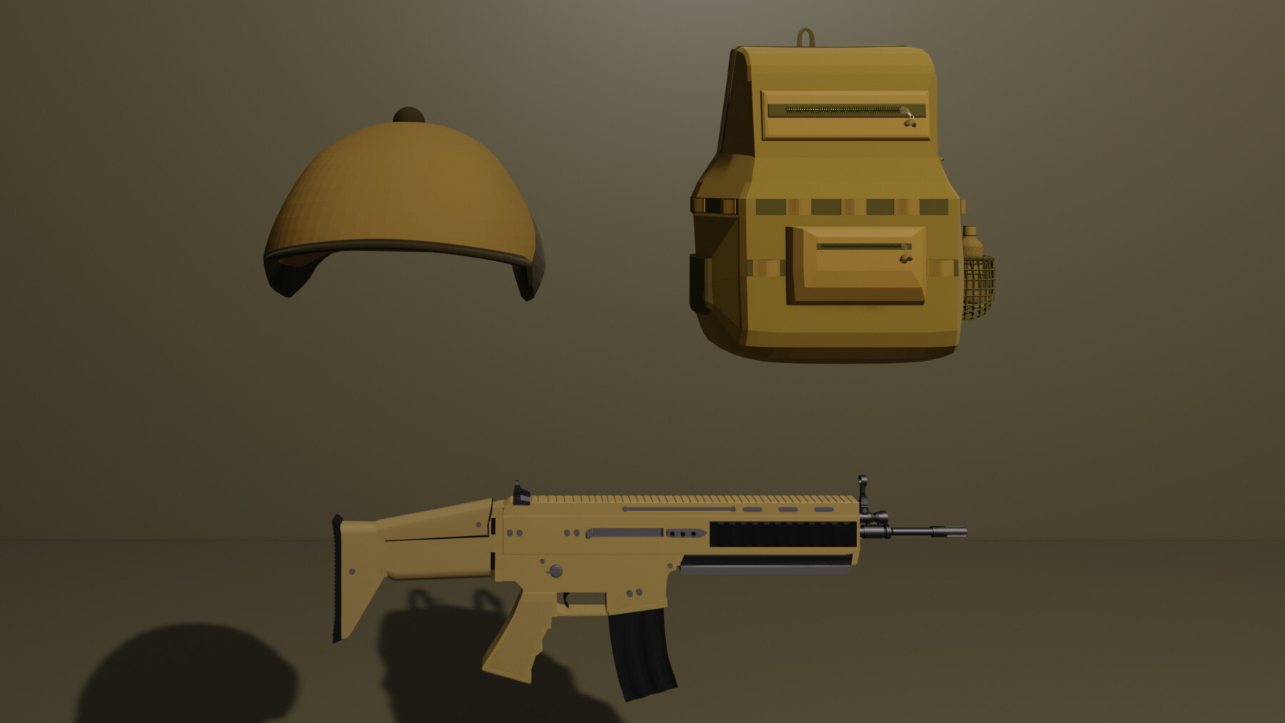 ArtStation - Low poly Soldier Rigged | Game Assets