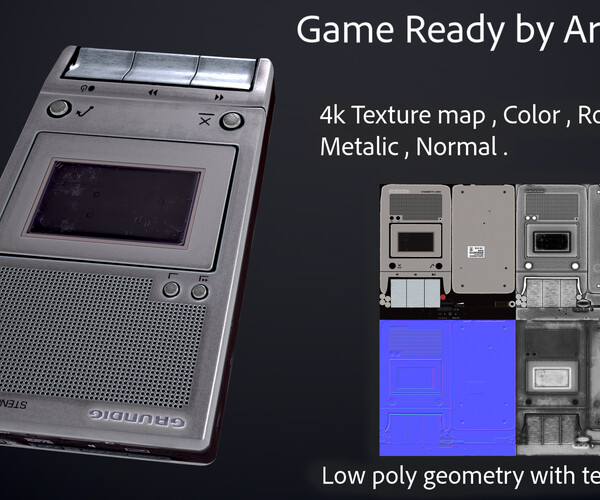 ArtStation - Grunding Stenorette 2300 (3D Asset) | Resources