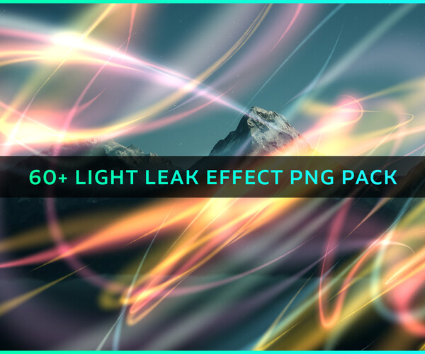 ArtStation - 60+ Light Leak Pack - PNG | Resources