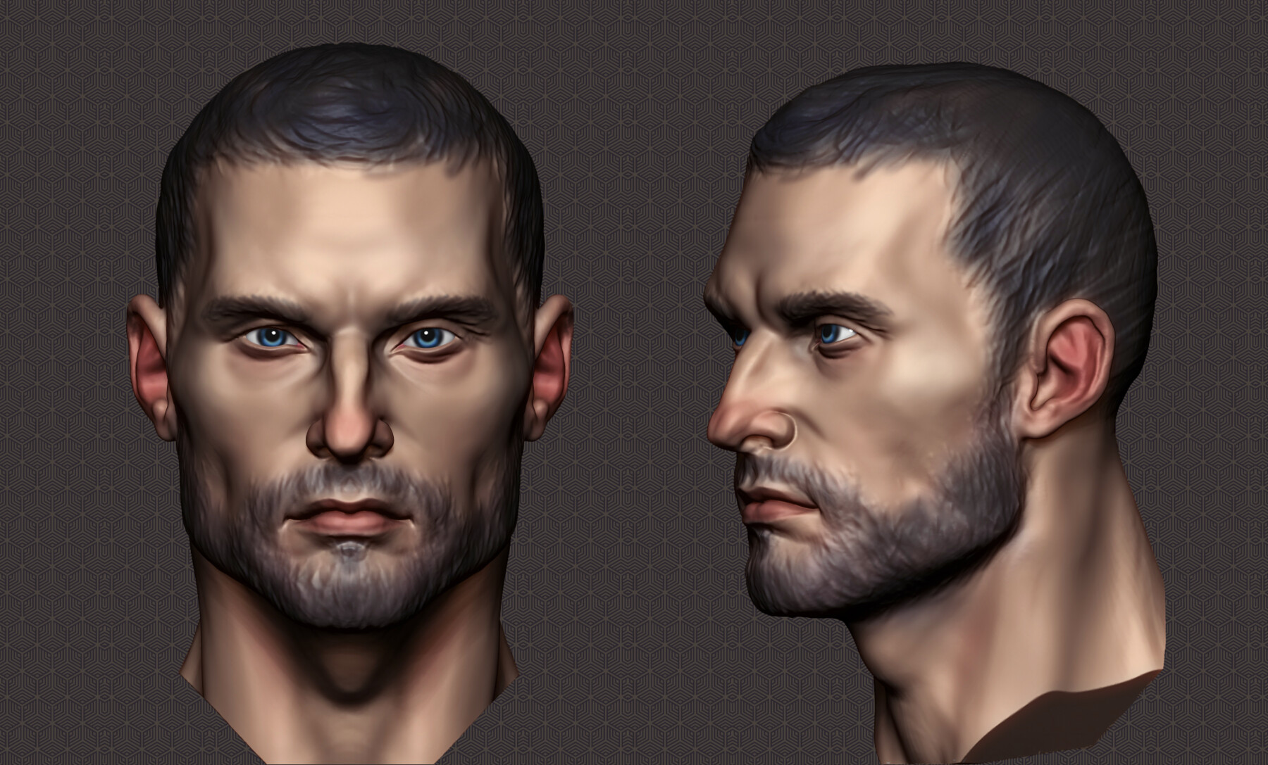 ArtStation - Male character face sculpt | Resources