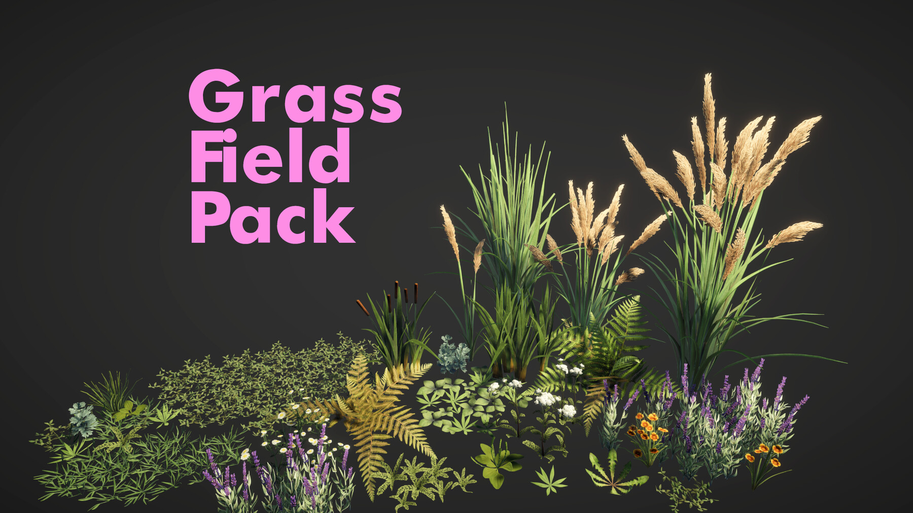 ArtStation - Grass Field Pack | Game Assets