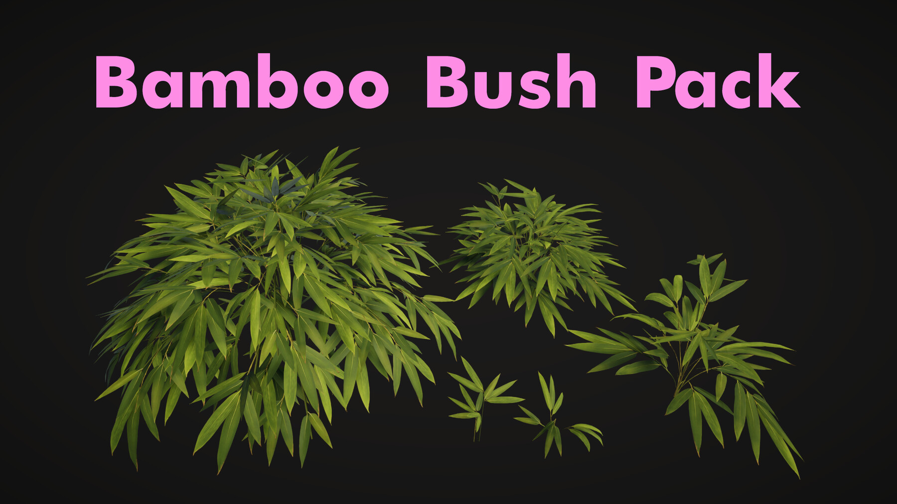 ArtStation - Bamboo Bush Pack | Game Assets