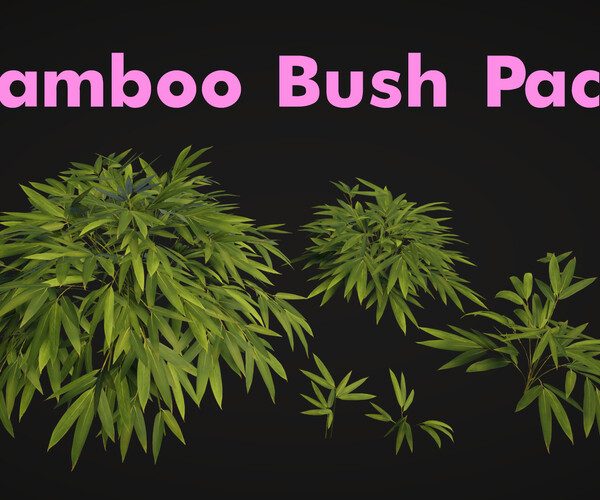ArtStation - Bamboo Bush Pack | Game Assets