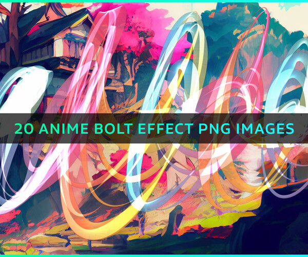 ArtStation - 20 Anime Bolt Effect PNG Images | Resources