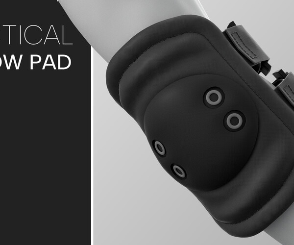ArtStation - Tactical Elbow Pad 01 - Marvelous Designer, CLO 3D | Resources