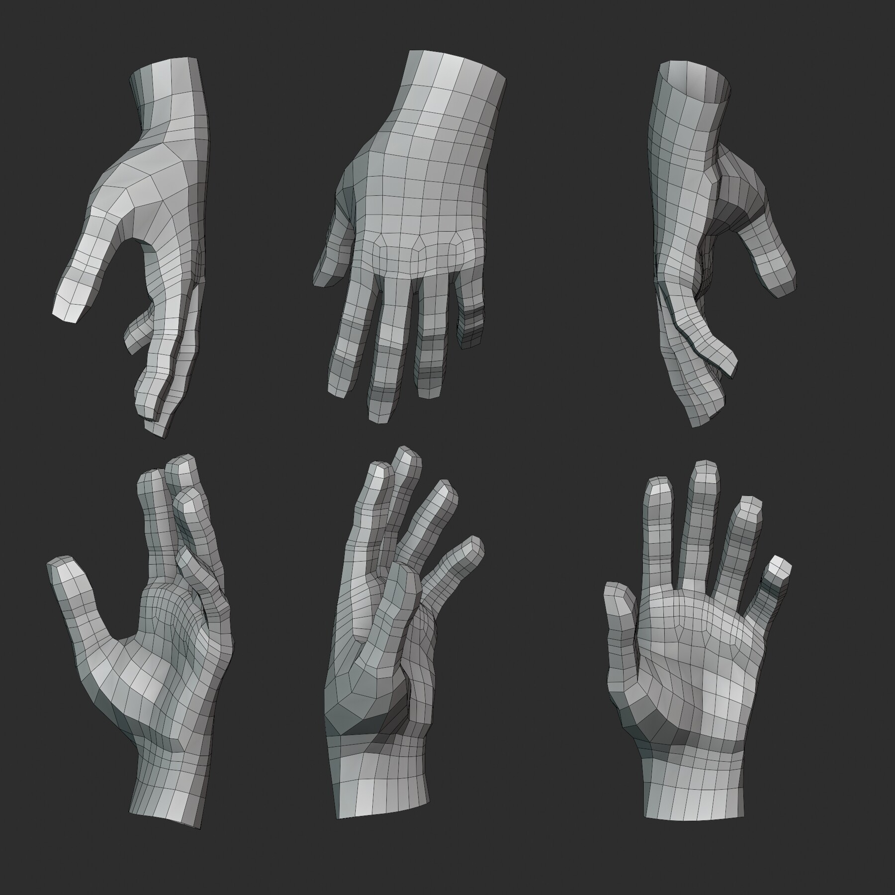 ArtStation - Stylized Lowpoly Female Basemesh | Resources