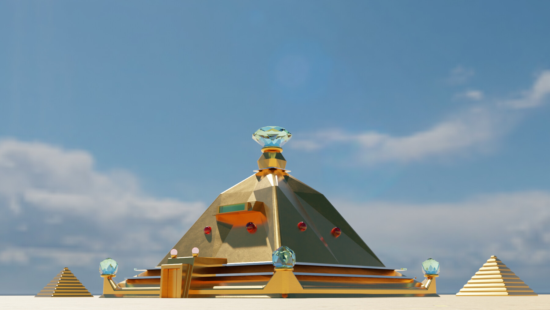 ArtStation - Gold Pyarmid | Game Assets