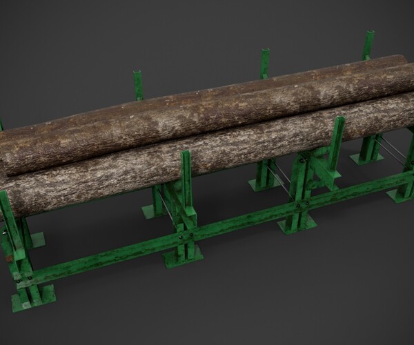 ArtStation - Industrial wood rack | Resources