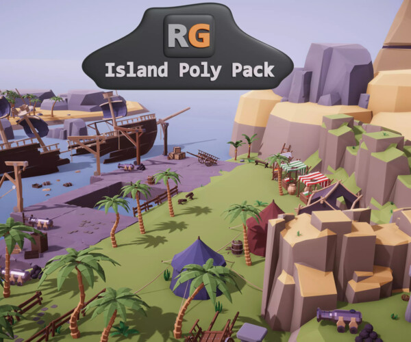 ArtStation - Low Poly Island Mega Pack RG | Game Assets