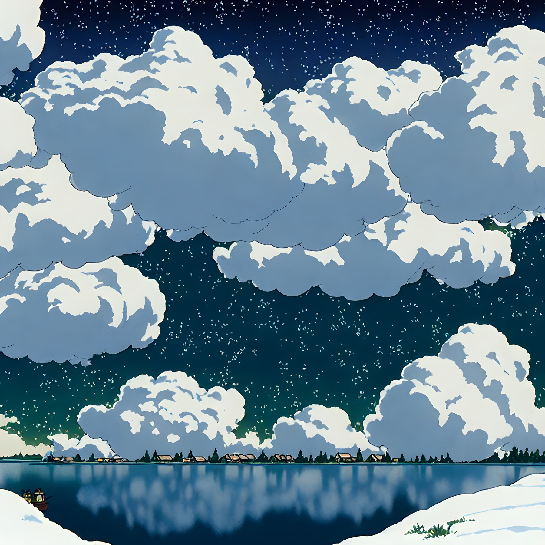 ArtStation - Snow and Clouds pixelart set | Artworks