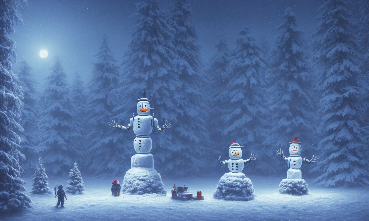 ArtStation - Christmas cards and robots pack | Artworks