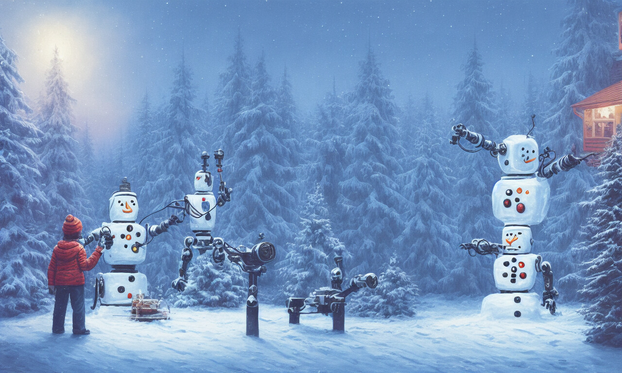 ArtStation - Christmas cards and robots pack | Artworks