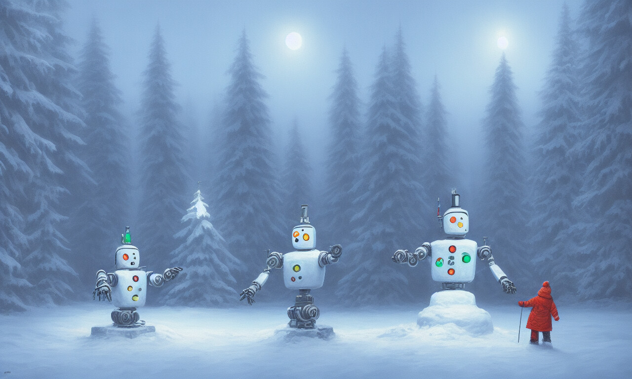ArtStation - Christmas cards and robots pack | Artworks