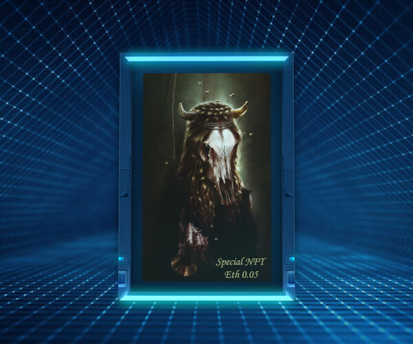 ArtStation - 3D NFT Card Template V4 | Artworks