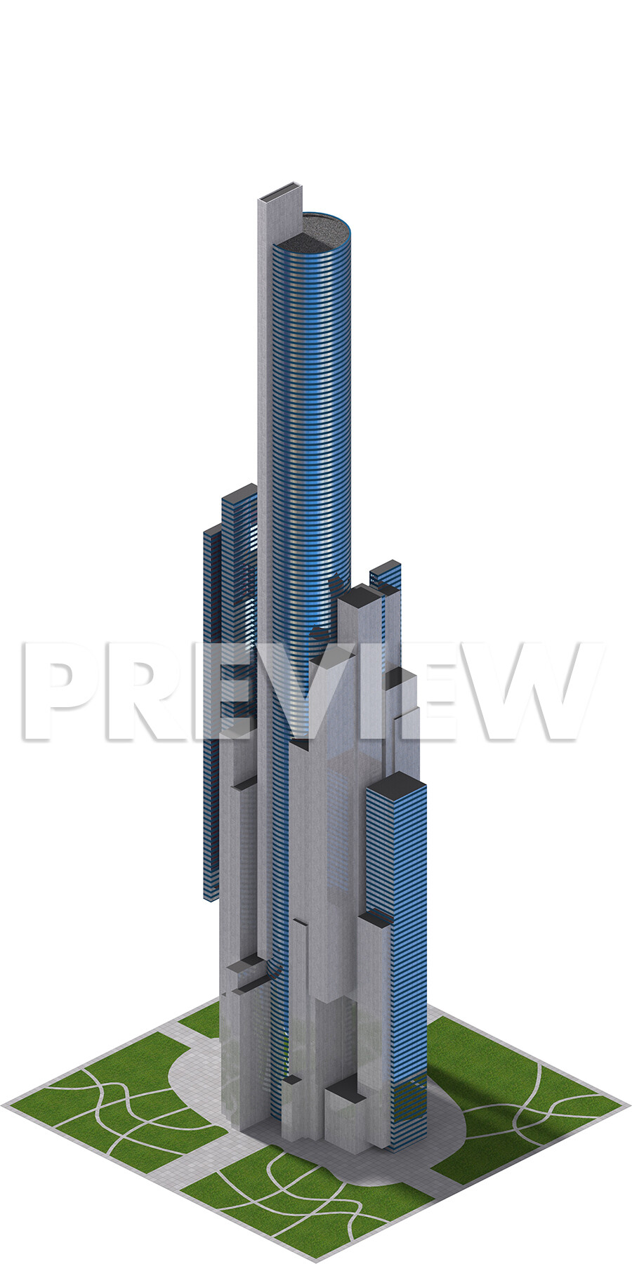 ArtStation - Architecture (Tile#0029, 1x1) – Dimetric Projection ...