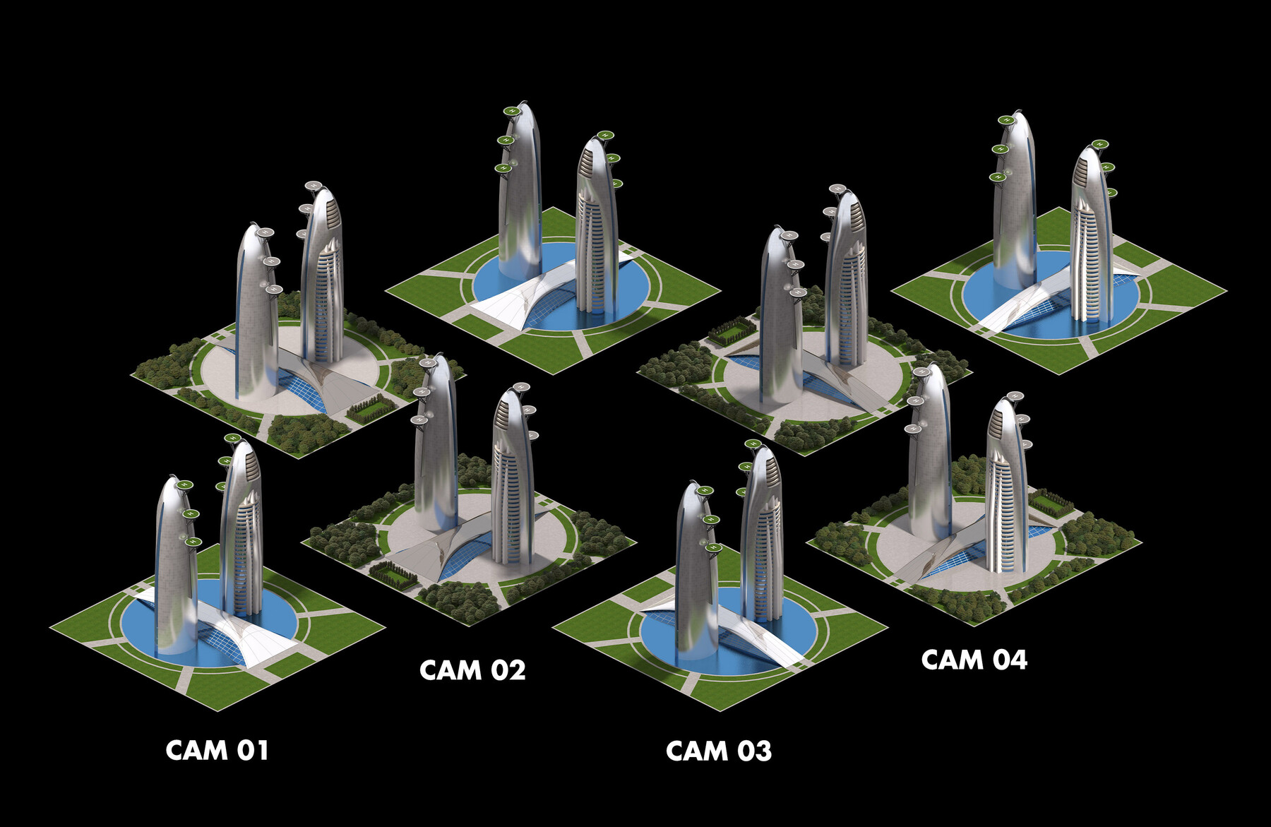 3000ad - Architecture (Tile#0031, 2x2) – Dimetric Projection Illustrations