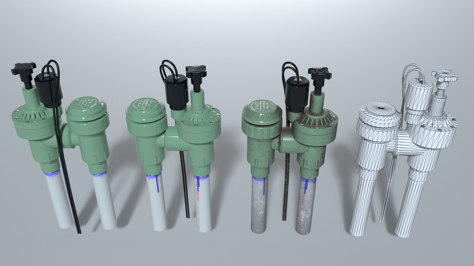 ArtStation - Automatic Sprinkler System Pack | Game Assets