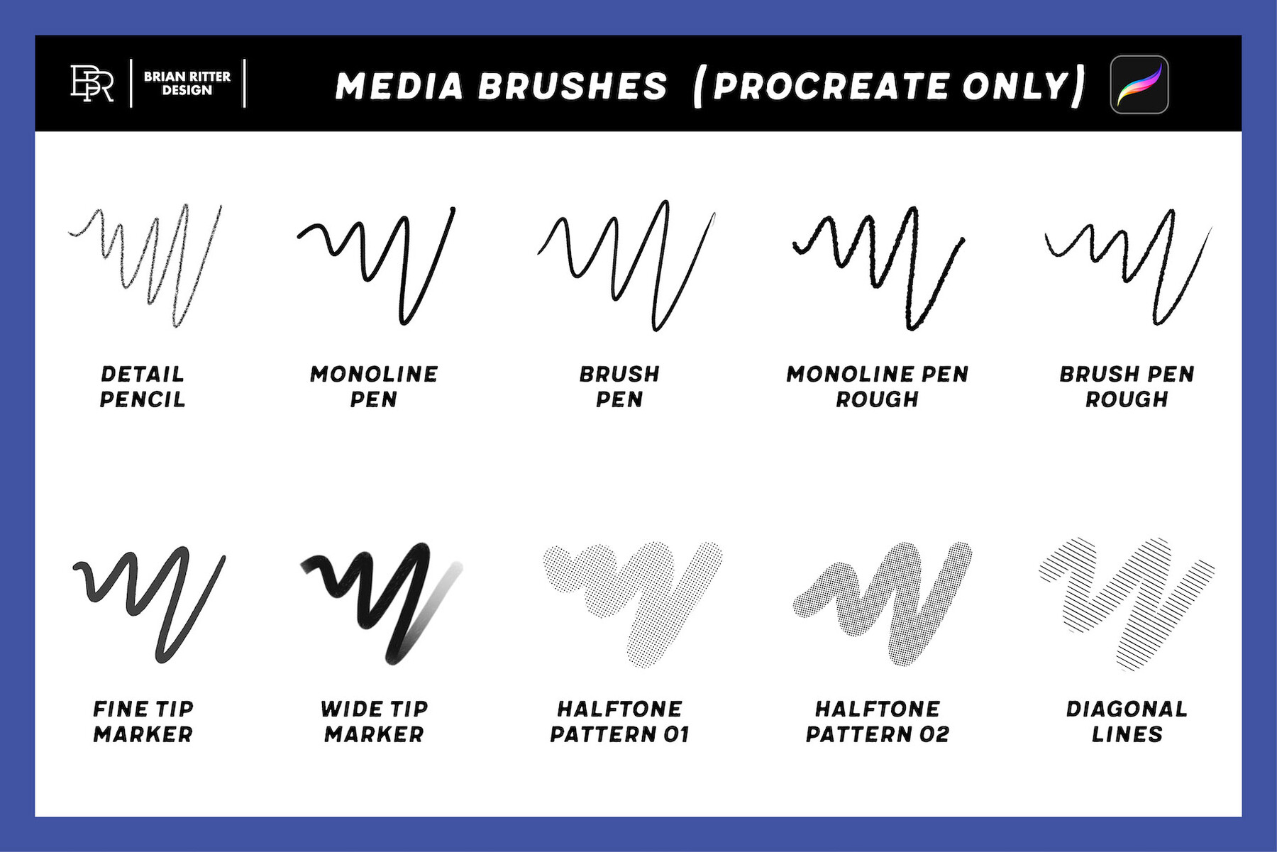 ArtStation - Comic Builder For Procreate | Brushes
