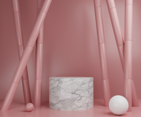 ArtStation - 3d rendering of pastel color backdrop blender 3.x | Resources