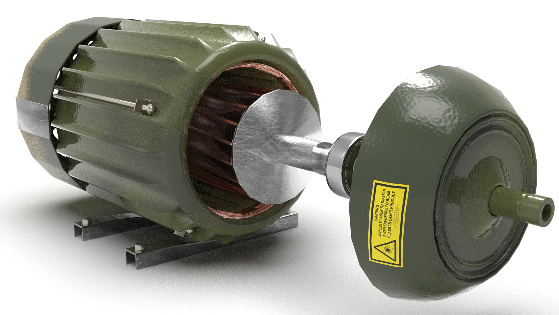 ArtStation - Electric motor - motor casing, stator, rotor armature ...