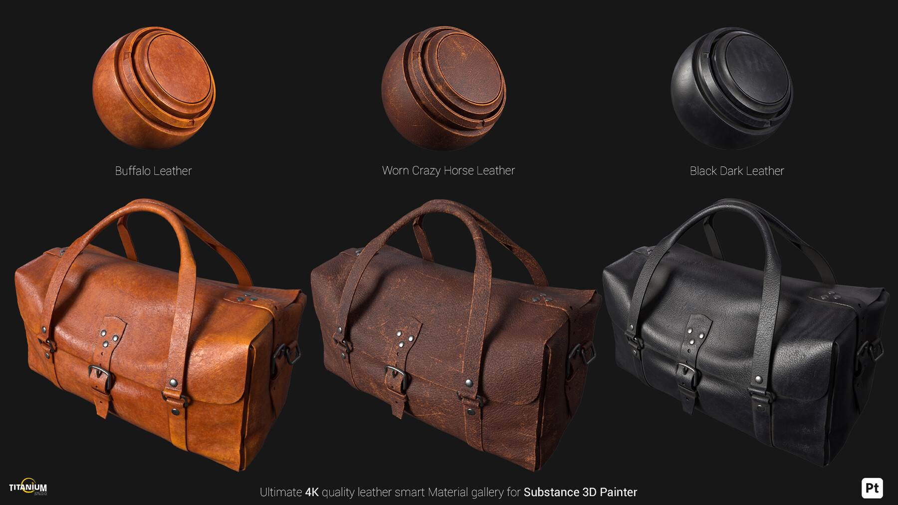 ArtStation - 40 Ultimate Leather Smart Material | Game Assets