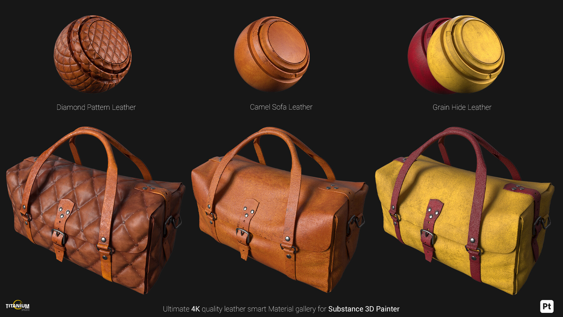ArtStation - 40 Ultimate Leather Smart Material | Game Assets