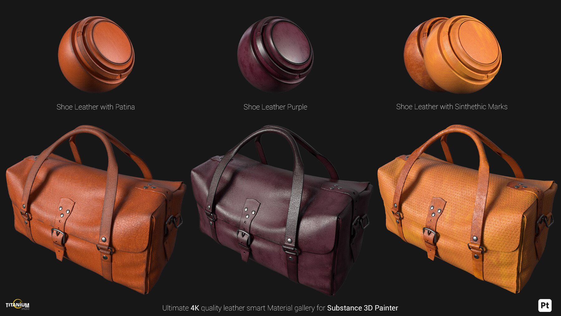 ArtStation - 40 Ultimate Leather Smart Material | Game Assets