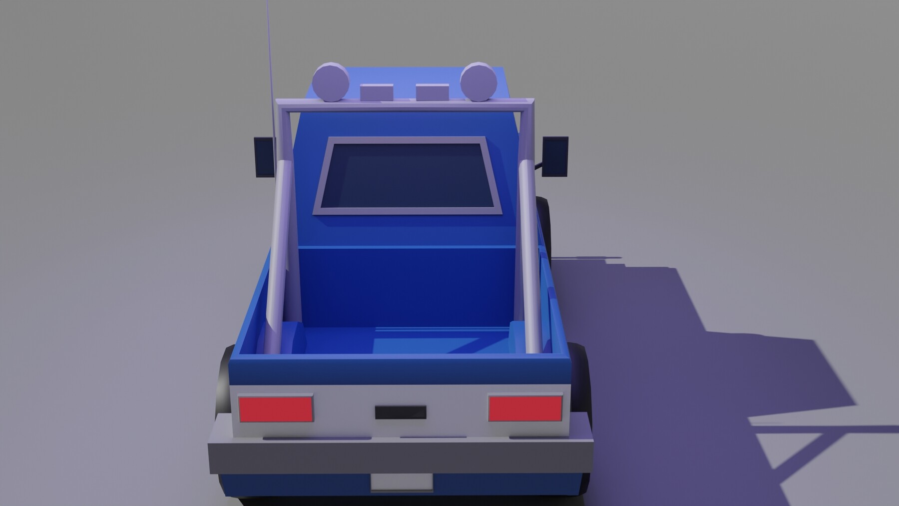 ArtStation - Police Truck Low-poly 3D model | Game Assets
