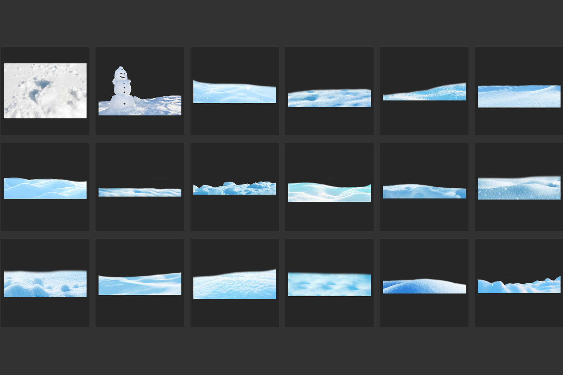 ArtStation - 50 Natural White Snow Digital Overlays, Feet Ground, Snow ...